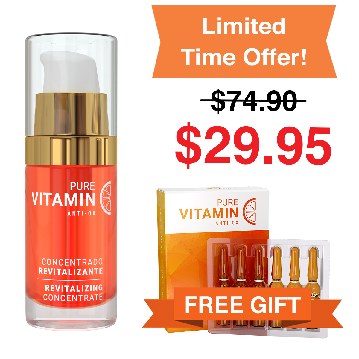 Vitamin C Serum | Get a FREE Vitamin C Concentrate (12 Ampoules ...