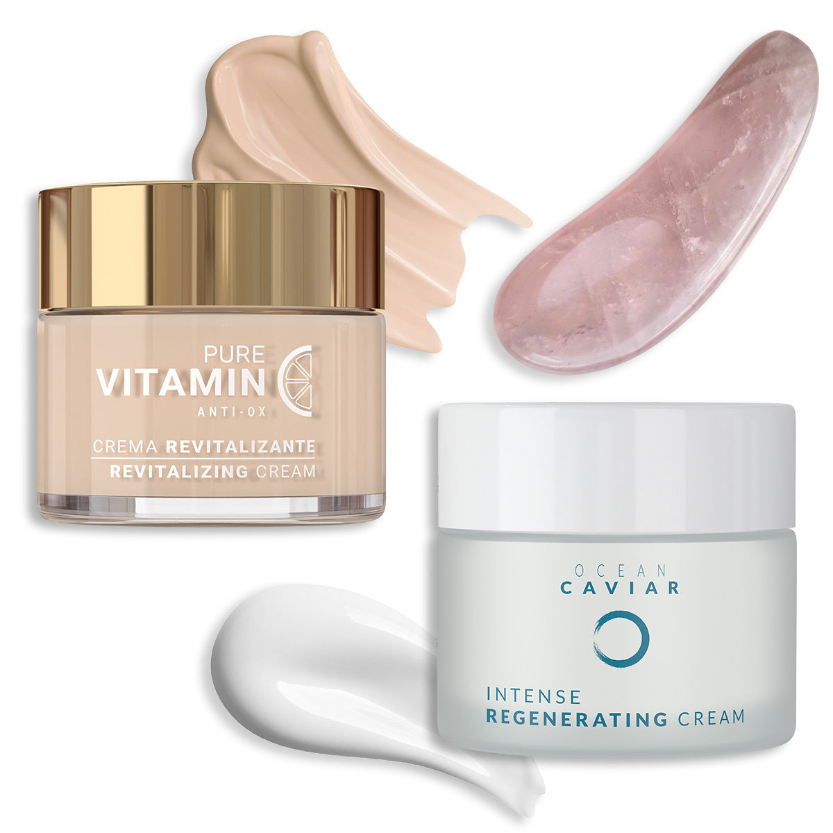 Revitalizing Vitamin C Face Cream & Hydrating Caviar Face Cream Set ...